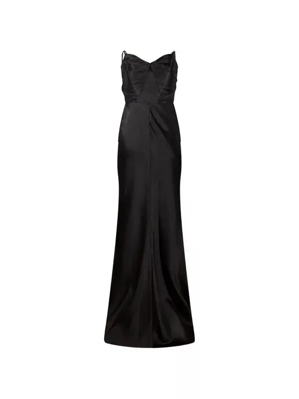 Elisabetta Franchi Red Carpet Dress In Satin