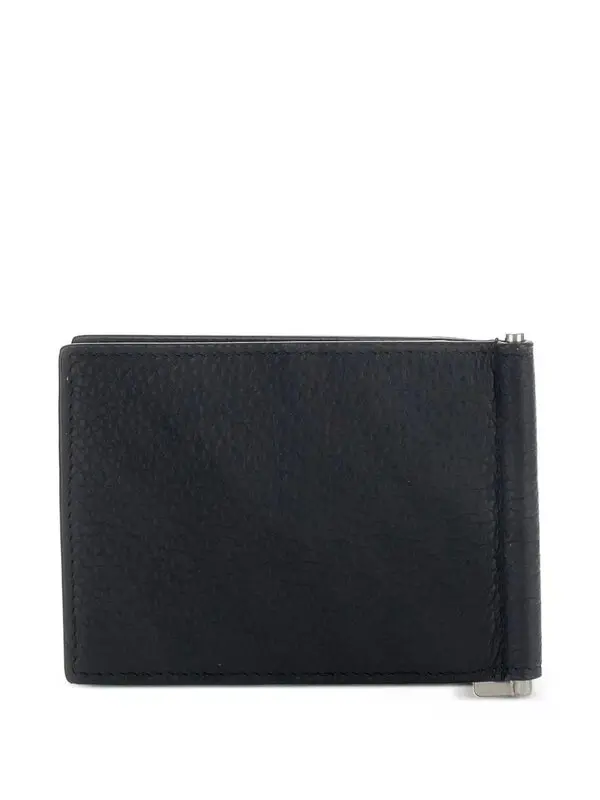 Saint Laurent Logo Calf Wallet - Blue