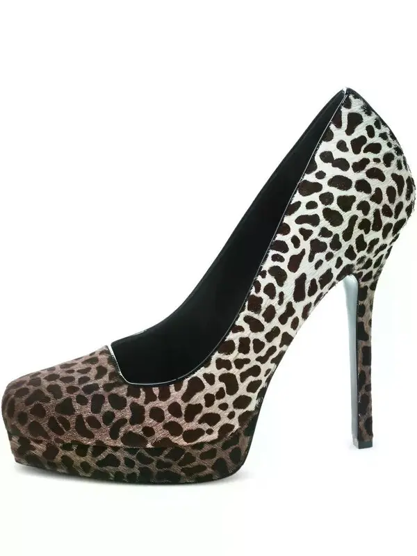 Gucci 135mm Leopard-print Platform Pumps