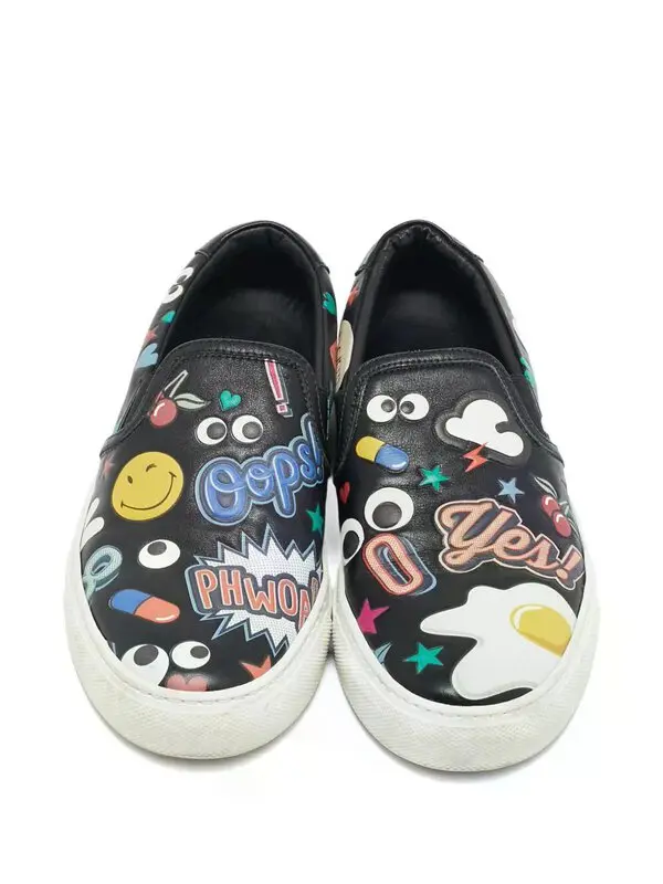 ANYA HINDMARCH Leather Slip-on Sneakers