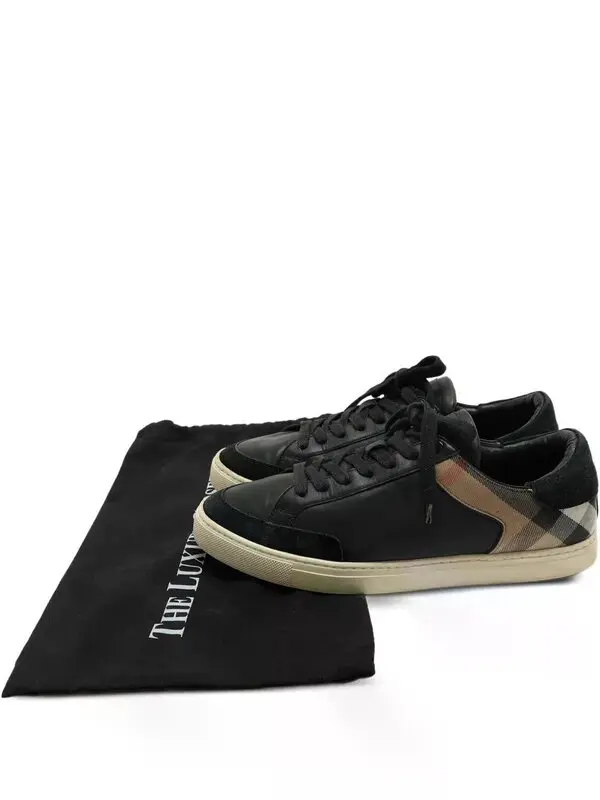 Burberry Leather Sneakers - Black