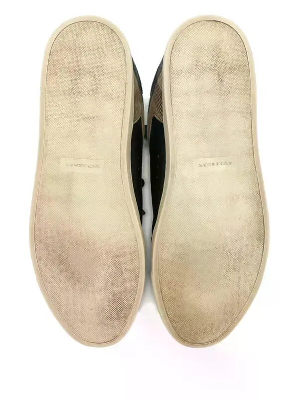 Burberry Leather Sneakers - Black