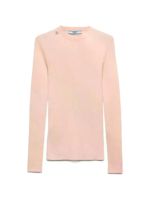 Prada Wool Crew-neck Sweater - Pink