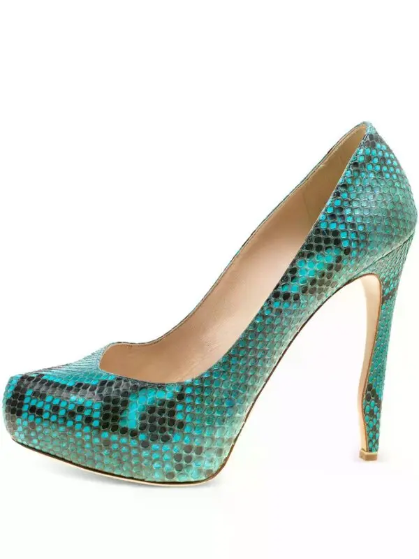 NICHOLAS KIRKWOOD Python Leather Pumps