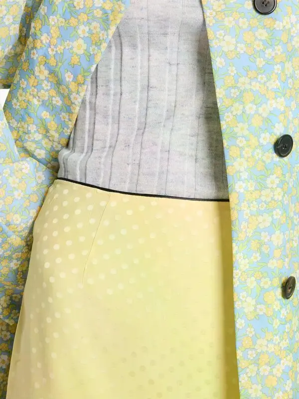 Prada Polka-dot Satin Skirt