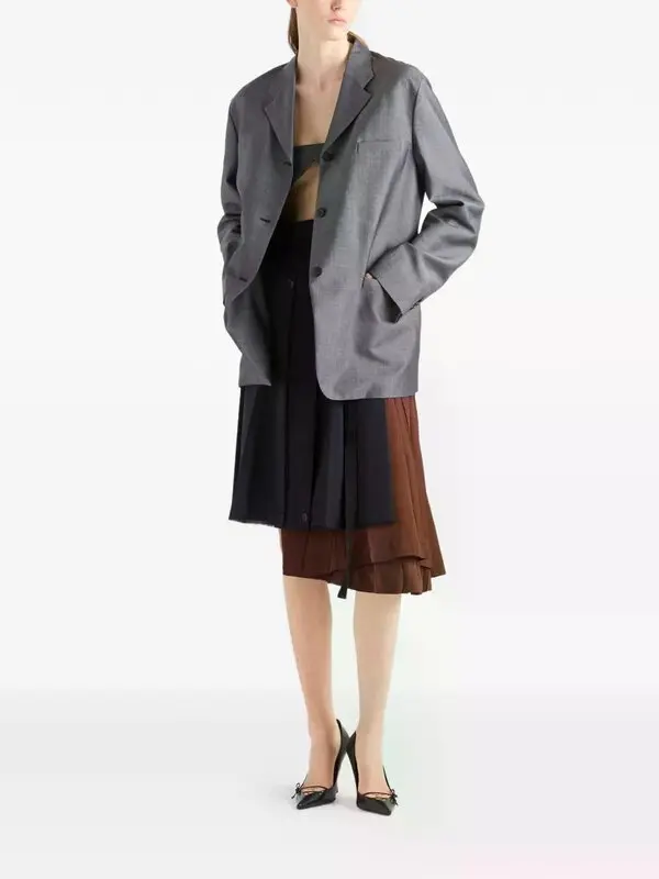Prada Single-breasted Kid-mohair Jacket