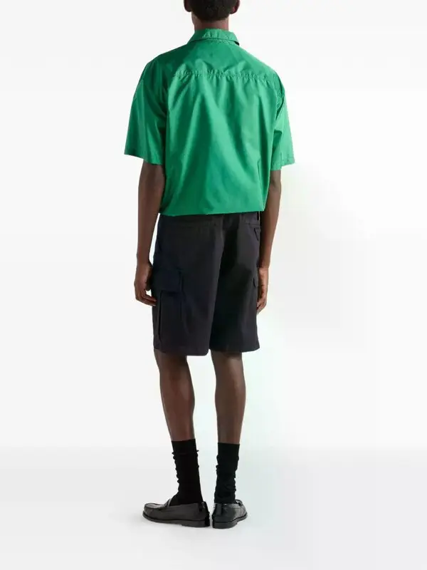 Prada Short-sleeved Light Re-nylon Shirt - Green