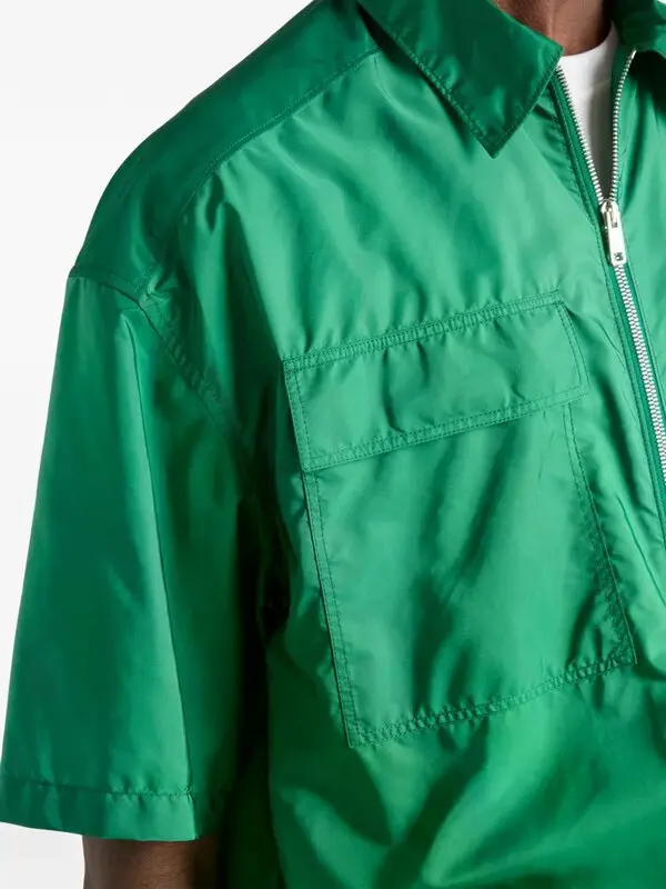 Prada Short-sleeved Light Re-nylon Shirt - Green