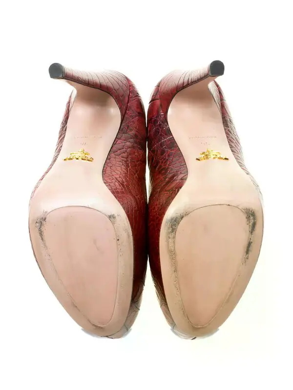 Prada Leather Heeled Pumps