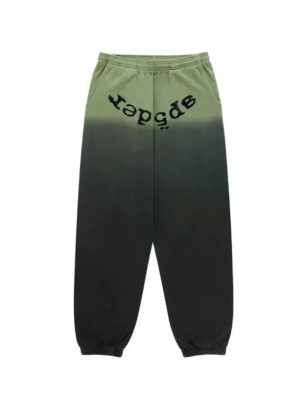 SP5DER Ombre-effect Track Pants - Black