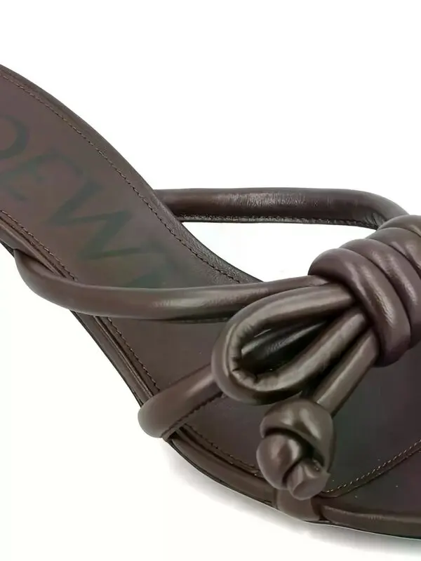 Loewe Flamenco Knot Leather Sandals