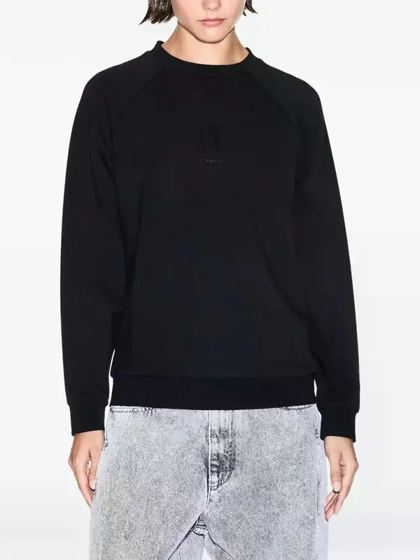 Armani Exchange Logo-detail Round-neck Sweatshirt