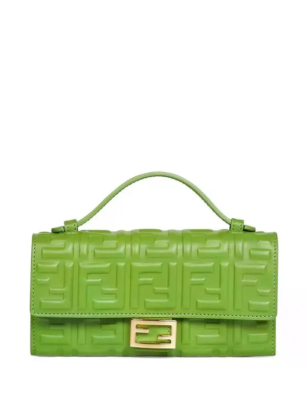 Fendi Ff Baguette Wallet - Green