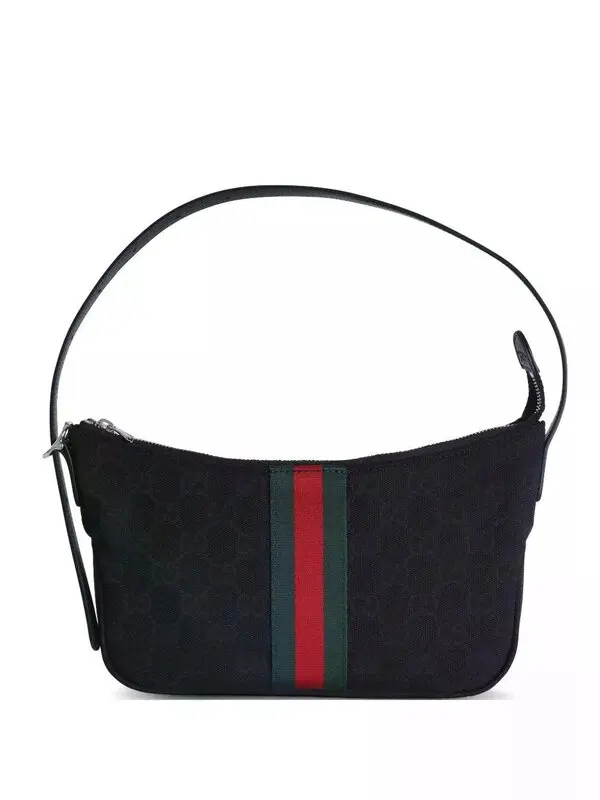 Gucci Striped Shoulder Bag - Black