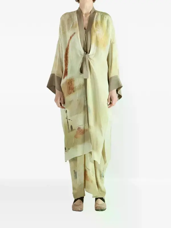 YANGKEHAN Tie-front Cape