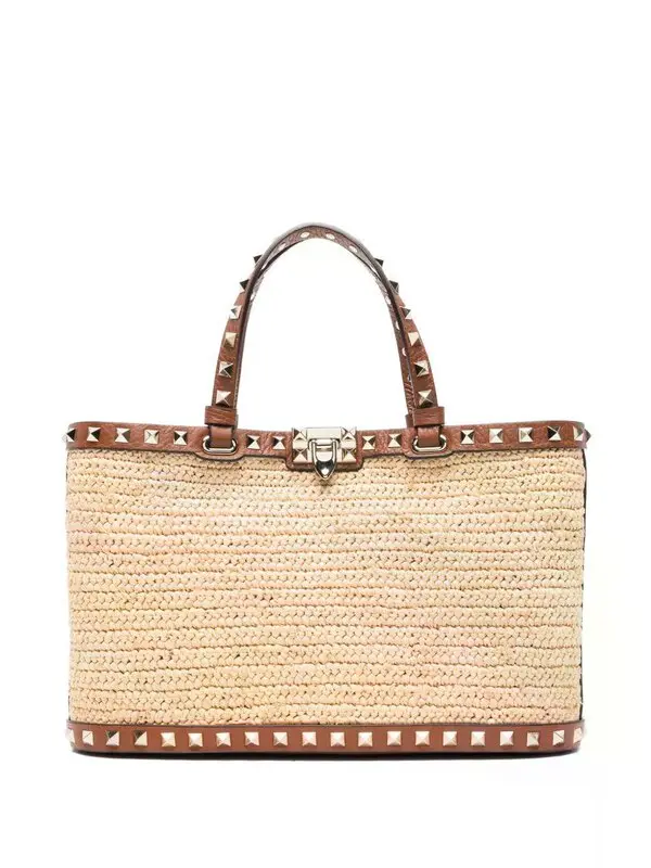 Valentino Garavani Rockstud Tote - Neutrals