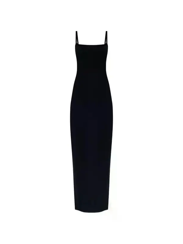 Dsquared2 Square-neck Slit Maxi Dress