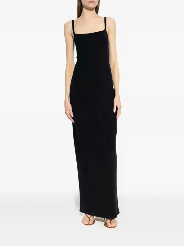 Dsquared2 Square-neck Slit Maxi Dress