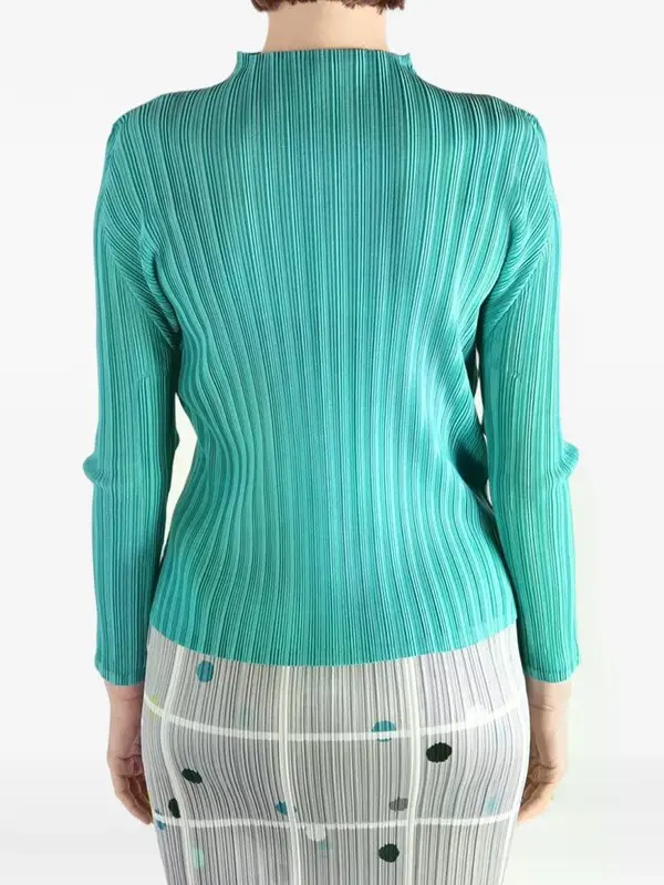 Issey Miyake Pleated Top - Green