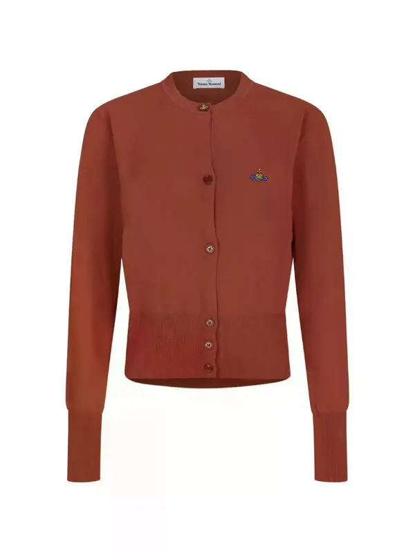 VIVIENNE WESTWOOD Bea Button Embroidered Cardigan - Brown