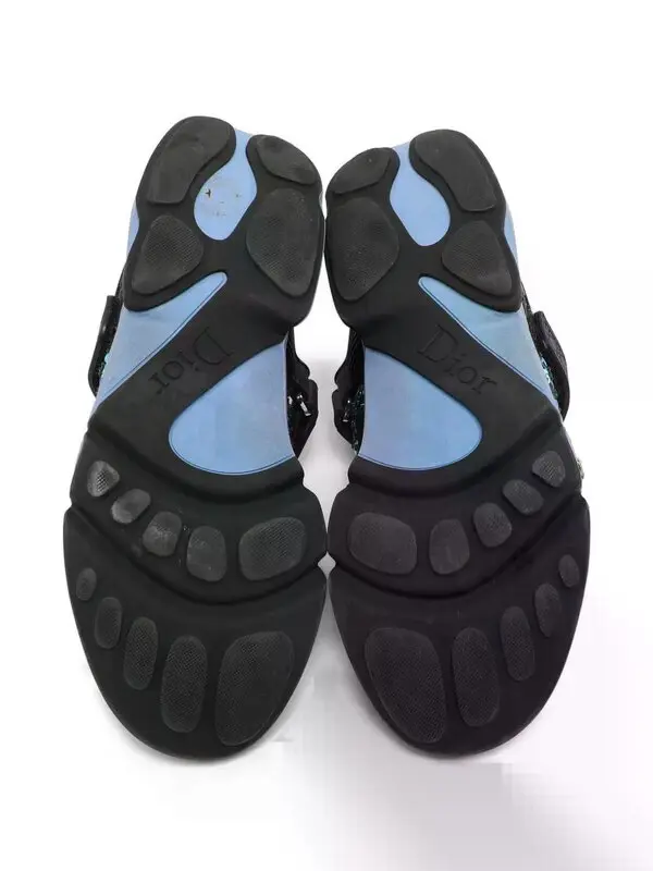 Dior Fusion Sneakers With Beaded Embellishments - Blue