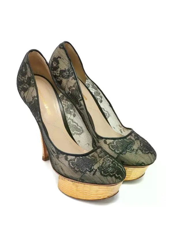 NICHOLAS KIRKWOOD Lace Platform Pumps