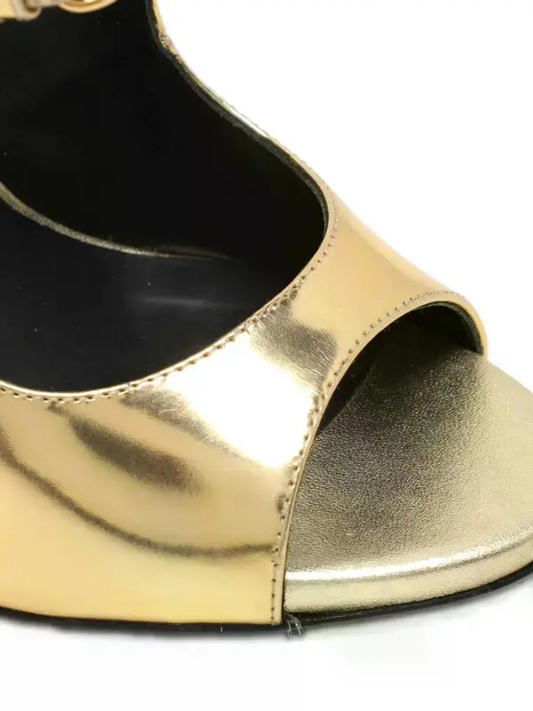 GIUSEPPE ZANOTTI Tone Leather Peep-toe Stiletto Pumps
