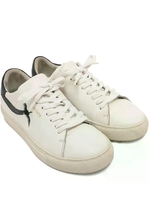 Axel Arigato Clean 90 Leather Sneakers With Embroidered Bird Detail