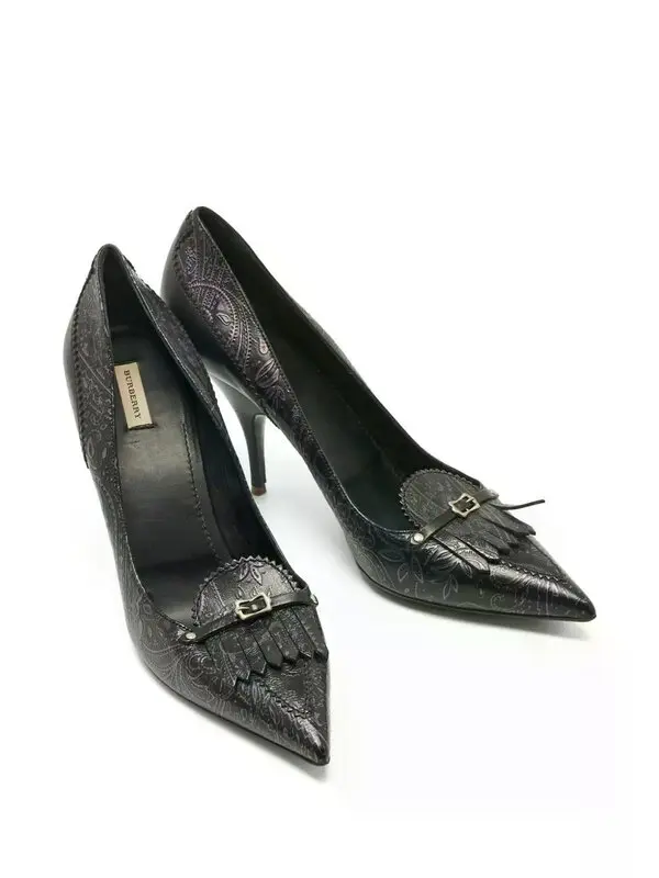 Burberry Fringe Leather Pumps