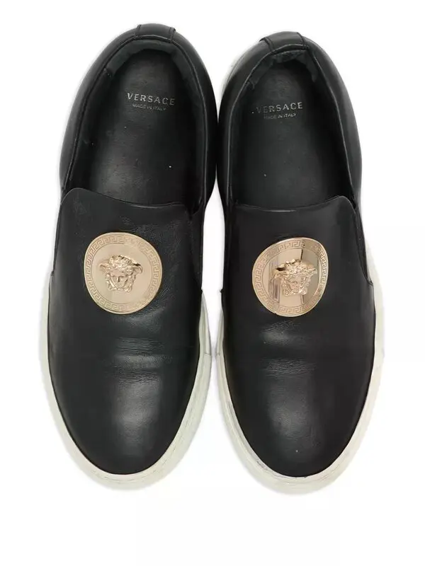 Versace Medusa Plaque Slip-on Sneakers