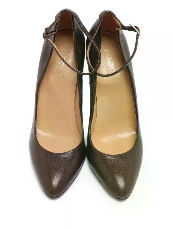 Fendi Pointed Toe Leather Pumps