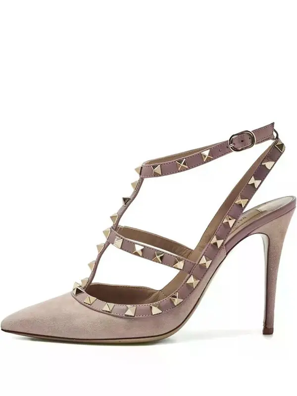 Valentino Garavani Studded Strap Stiletto Pumps