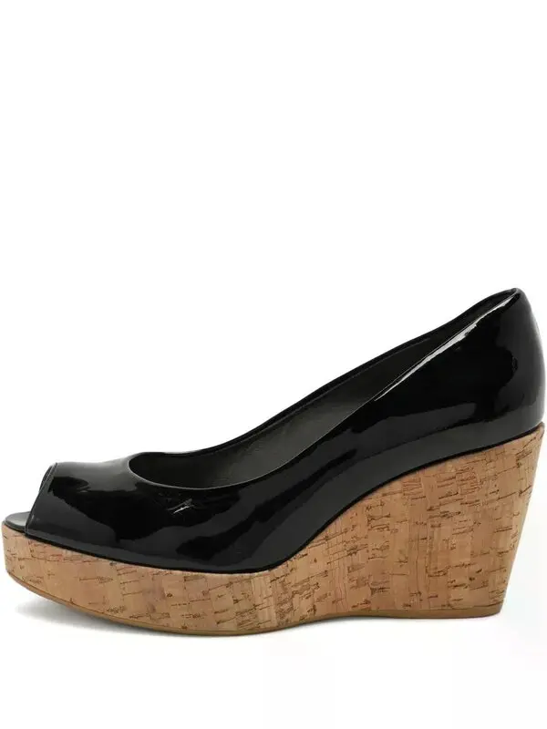 STUART WEITZMAN Peep-toe Wedge-heel Sandals