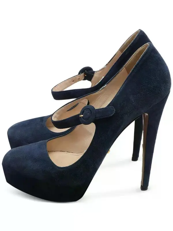 Prada Suede Platform Pumps