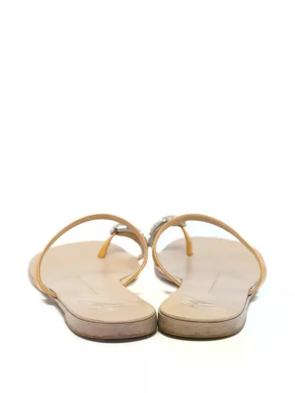 GIUSEPPE ZANOTTI Crystal-embellished Sandals - Yellow