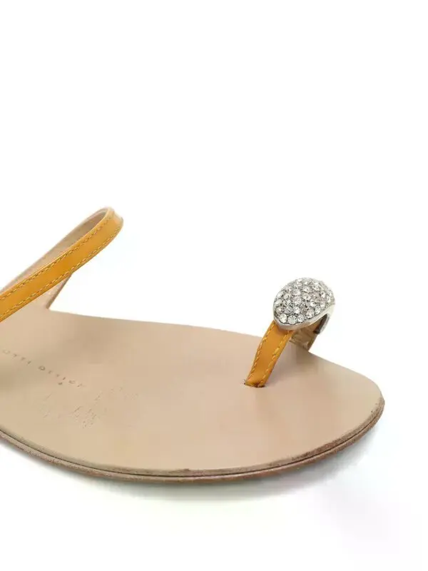 GIUSEPPE ZANOTTI Crystal-embellished Sandals - Yellow