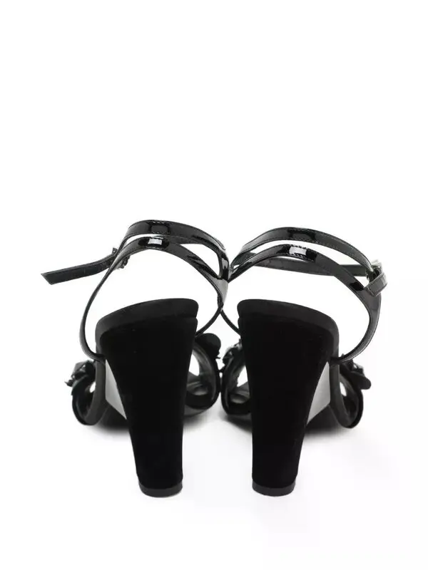 Fendi Flowerland Leather Sandals