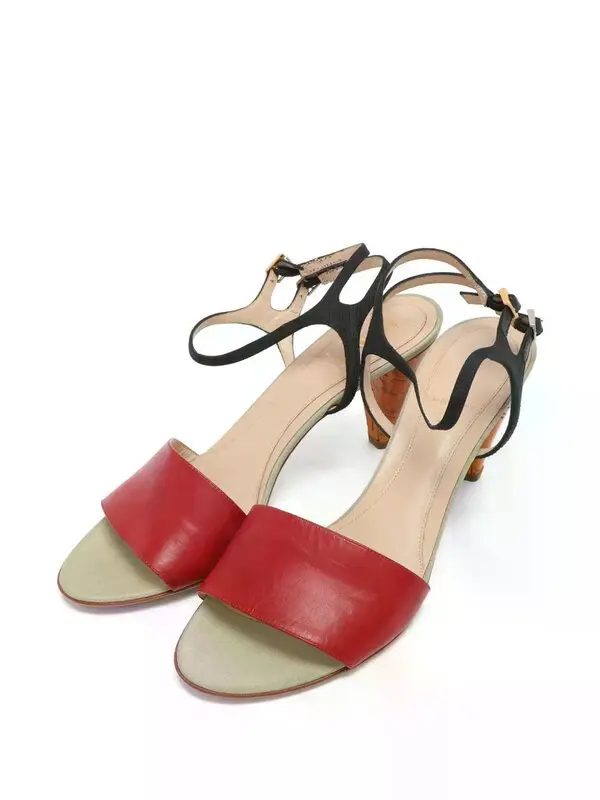 Fendi Open-toe Ankle-strap Sandals - Red