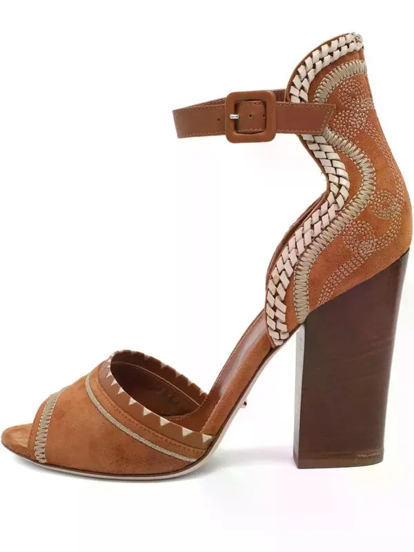 SERGIO ROSSI Ankle-strap Suede Pumps