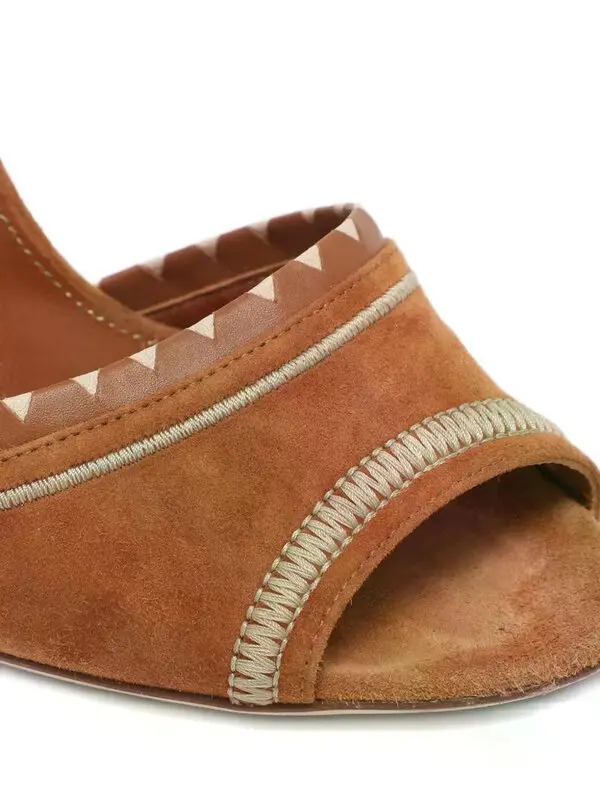 SERGIO ROSSI Ankle-strap Suede Pumps