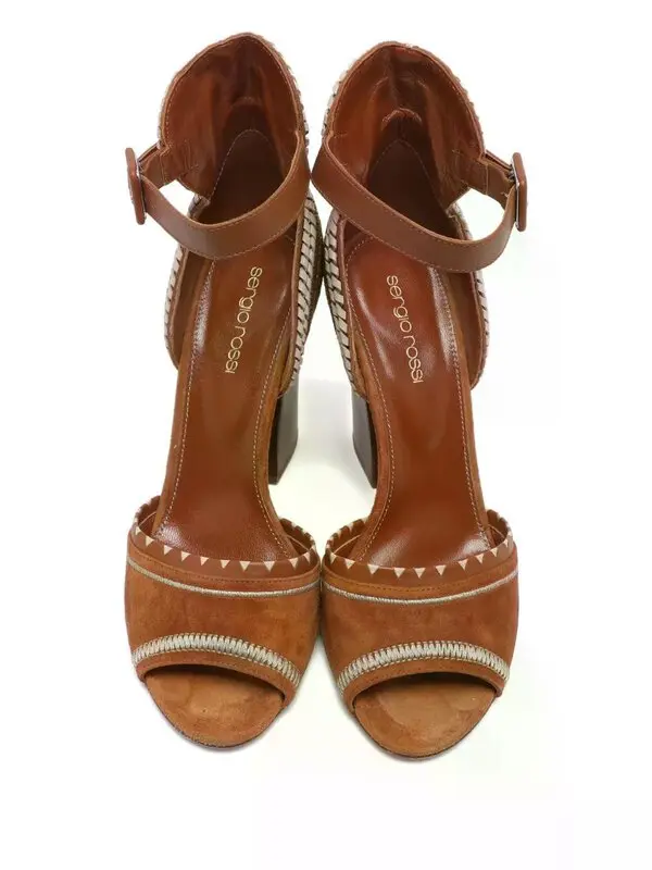 SERGIO ROSSI Ankle-strap Suede Pumps