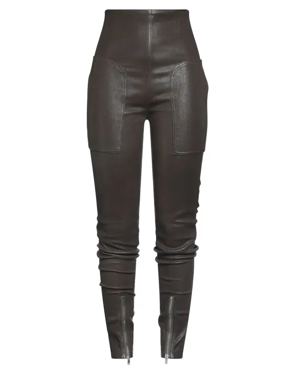 Rick Owens Lambskin, Cotton, And Lycra Skinny Pants