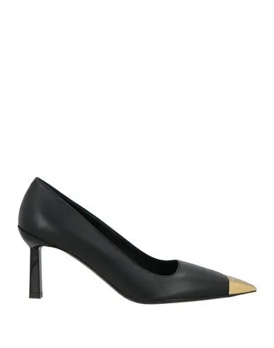 FERRAGAMO Leather Pumps With Geometric Heel