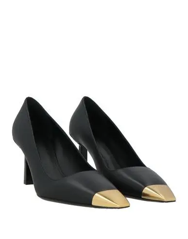 FERRAGAMO Leather Pumps With Geometric Heel