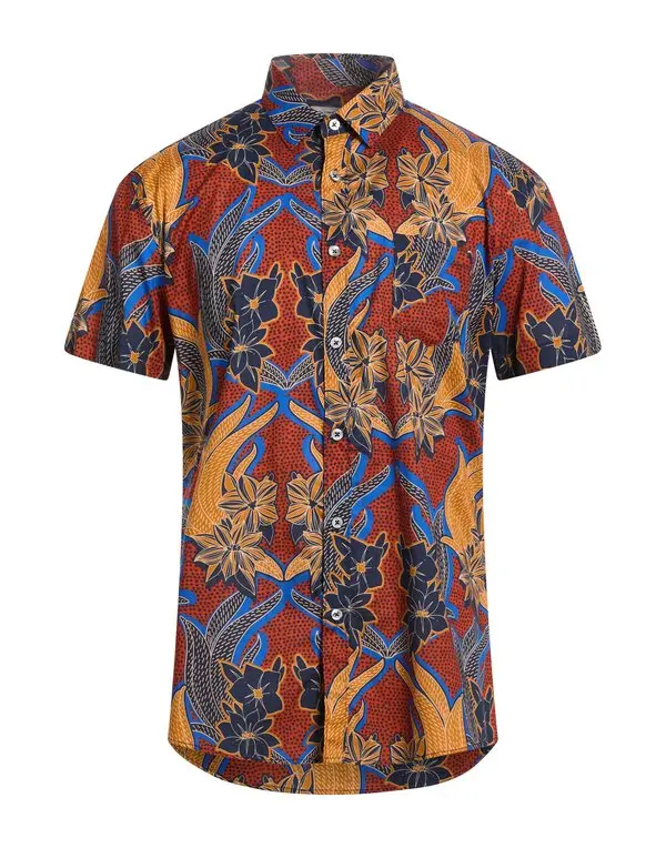 DANIELE ALESSANDRINI Shirt Size Cotton - Red
