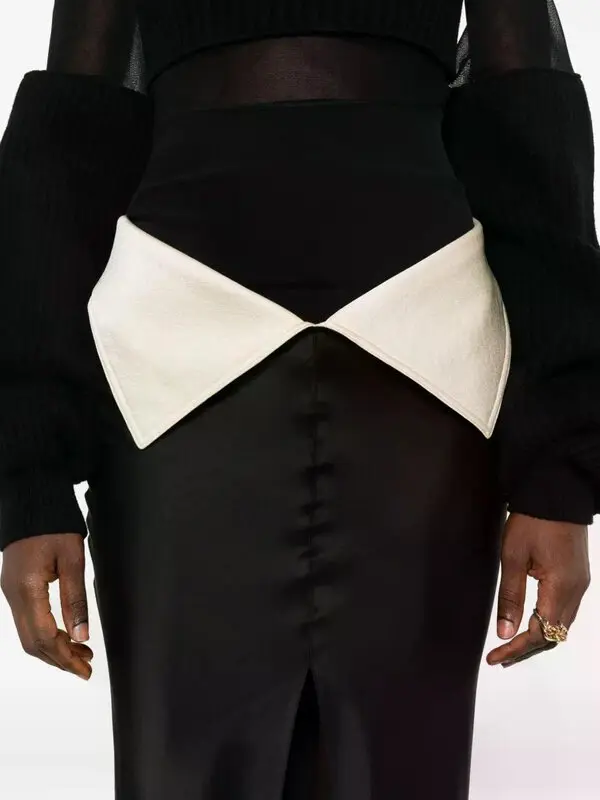 Nanushka Folded Waistline Maxi Skirt