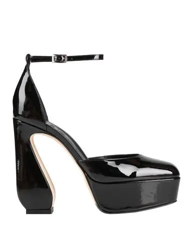 SERGIO ROSSI Pumps Size Leather - Black