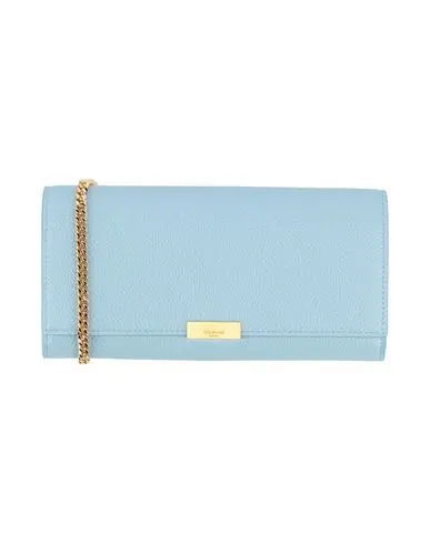 Thom Browne Crossbody Wallet Leather - Light Blue