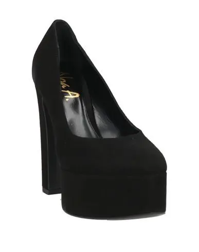 NOA A. Suede Platform Pumps With Block Heel