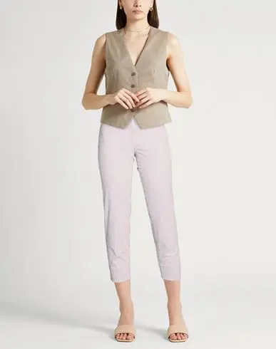 Peserico Cotton Elastane Striped Tapered Cropped Pants